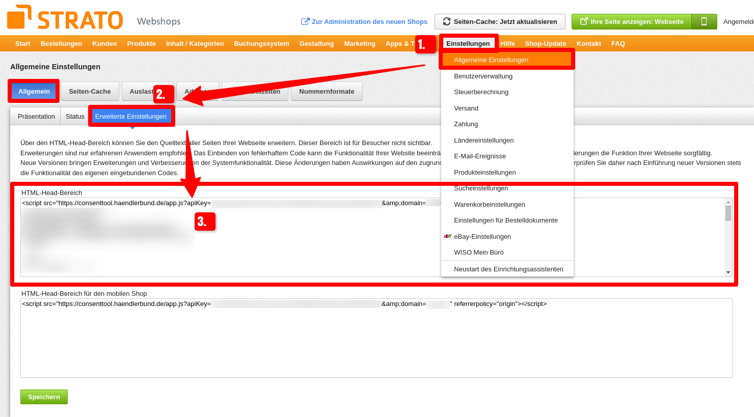 Strato epages - CCM19 Cookie Consent Manager Dokumentation